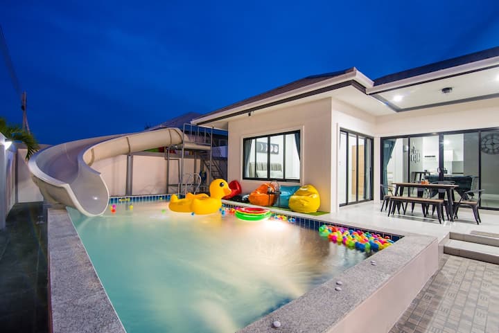 Big Fun & Party Pool Villa / 10 Min To City Center - Hua Hin