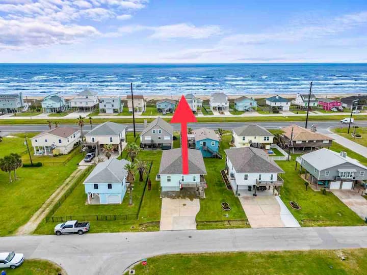 Ajs Beach Haven Family Fun 3/2 Ocean View - Galveston, TX