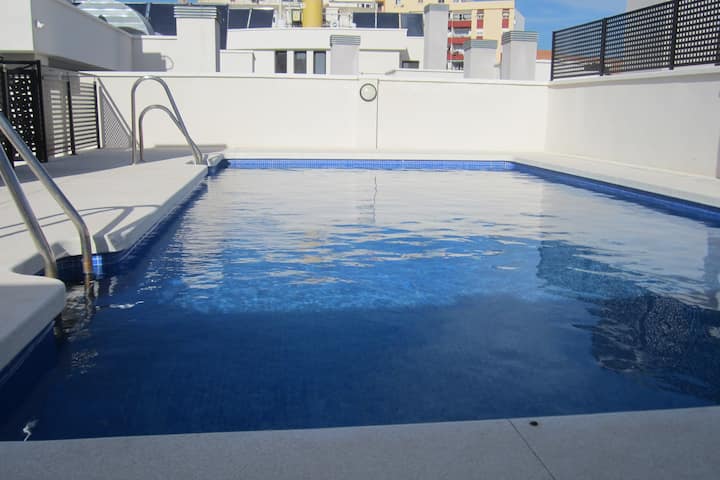 Centre,garage Gratuit,plage,piscine,terrasse,wifi - Málaga