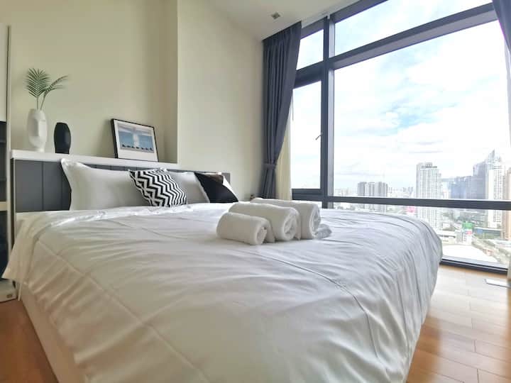 30days-28f Amazing View Sukhumvitnana 1br Near Bts - Bangkok
