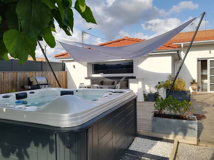 Maison Bassin D'arcachon, Gujan-mestras, Jacuzzi. - Gujan-Mestras