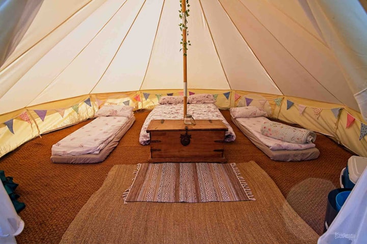 ‘Rowan’ 5m Bell Tent - Blean Bees Eco Glamping - Whitstable