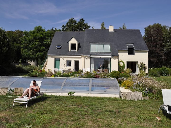 T2+mezzanine Dans Villa Avec Piscine- Vue Superbe - Le Croisic