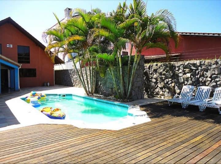 Casa Com Piscina Frente Para Praia - Guaratuba