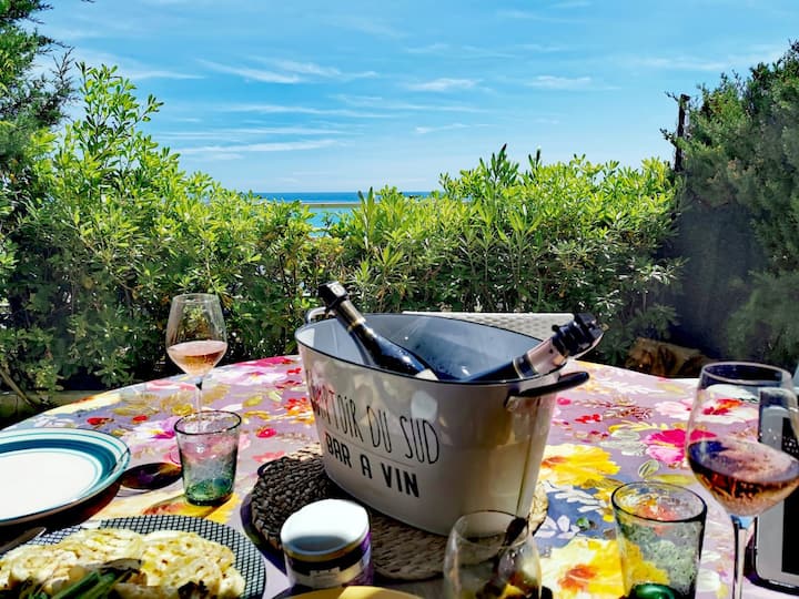 L'apartment Paradise Sur Mer/80sqm Beach Front +Ac - Menton