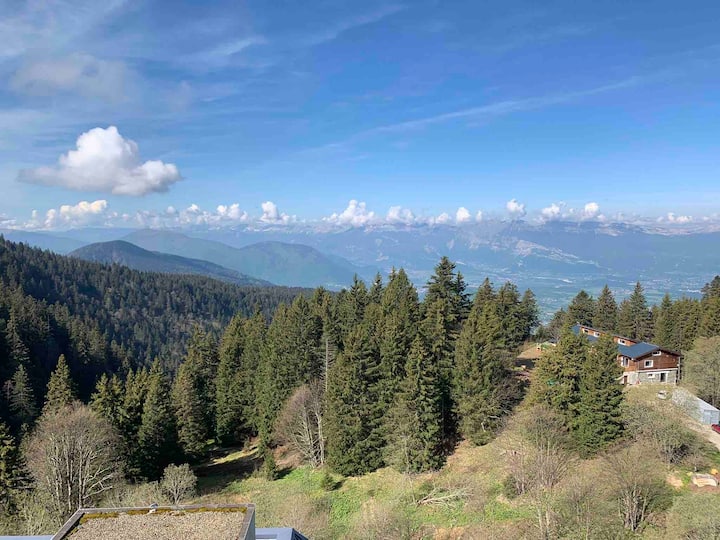 Studio Idéal Famille + Balcon Vue Vercors ! - 尚魯斯