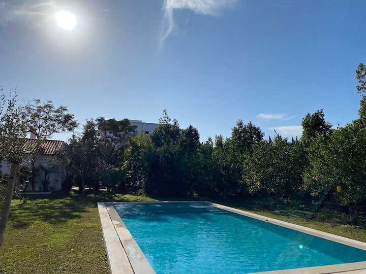 Villa à Korba, Jardin Luxuriant, Piscine Et Plage - Túnez