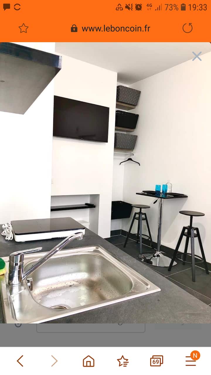 Studio A 2 Min Du Centre Ville - Auxerre