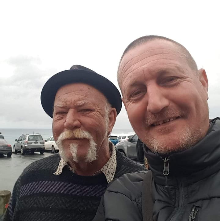 Adventure Camping With White Dog Worker -