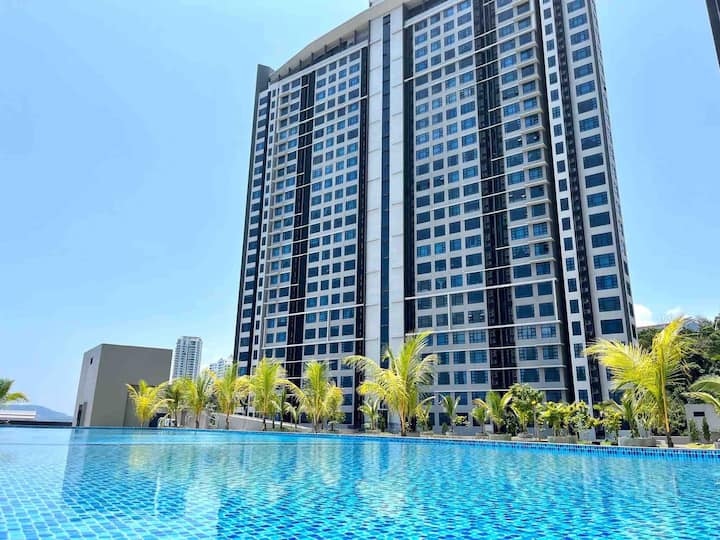 Homesuite'【jq#09】|3br|sea View|netflix|fast Wi-fi - Kota Kinabalu