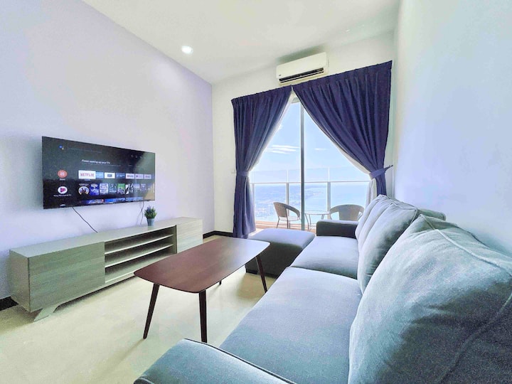 Seaview Balcony+bathtub Smarttv[netflix]2br B28@sc - Malacca