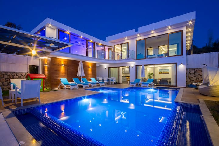 Kalkan Lüks ÖZel Havuzlu 7 Kişilik Villa Kav986 - Kalkan