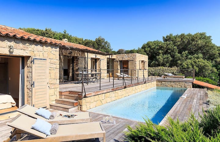 Maison Des Vignes Piscine Chauffée Près Plage 5 * - Figari