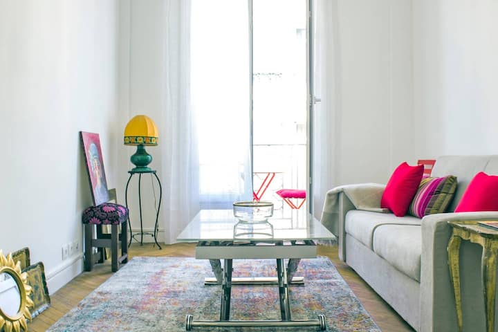 Flat Centre Nice 55m², 2 Chambres, A/c, Calme. - Musée Matisse, Nice