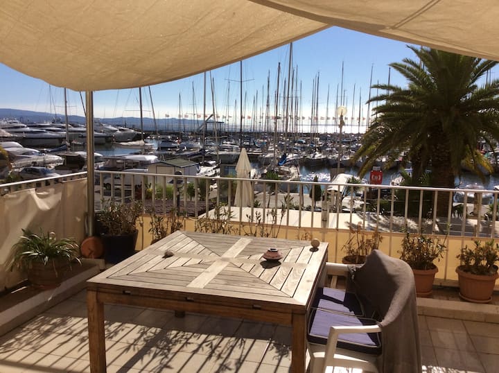 Port Hyeres  Appartement Climatisé Vue Mer/marina - Hyères