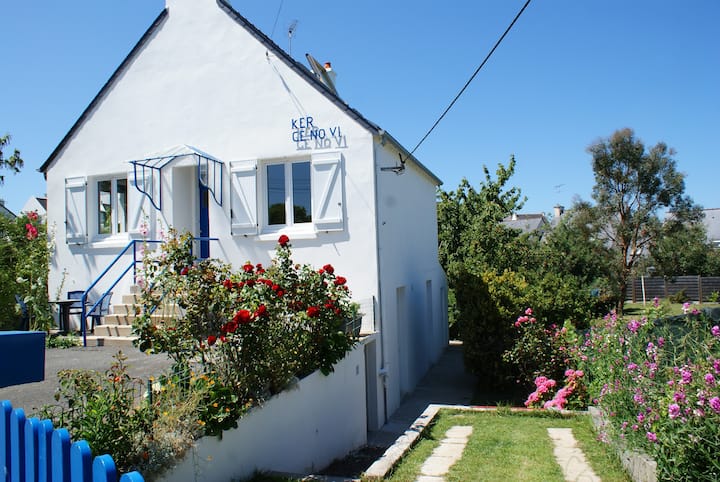 Maison & Jardin 4 Ch   : 5 Mn A Pied Plages - Bretagne