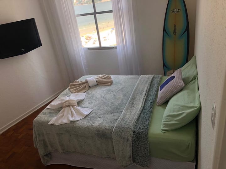 Vista Espetacular Para O Mar/ Pé Na Areia E Wi-fi. - 산투스