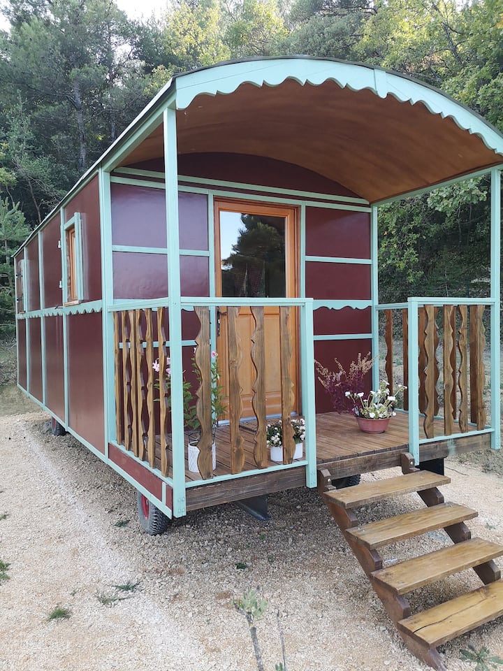 Roulotte, La Carriole Dans Le Jardin - Gordes