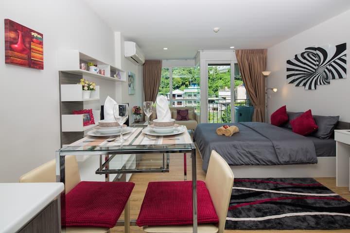 Fully Equipped Modern Studio @Kata, Beach - 900 M - Karon Beach