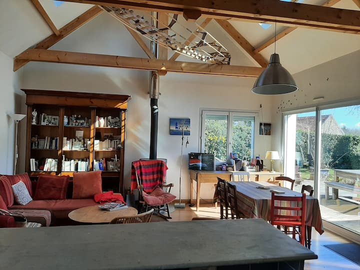 Maison Au Calme Proche Plage 6 Personnes. - Ploemeur