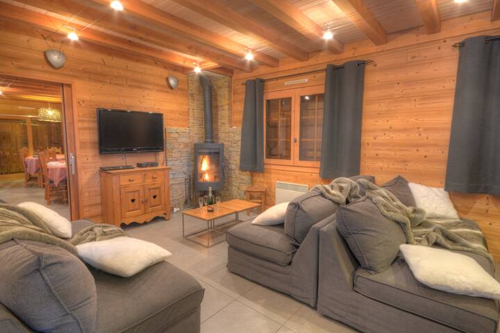 Chalet Cosy 15 Pers. 8 Ch 8 Sdb Pied Des Pistes - Samoëns