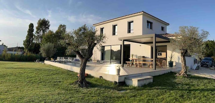 Aix En Provence Villa Au Calme Piscine Et Pétanque - Cabriès