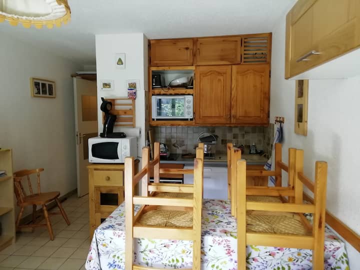 Studio Cabine Les Clarines Risoul Exposé Sud 25 M2 - Risoul