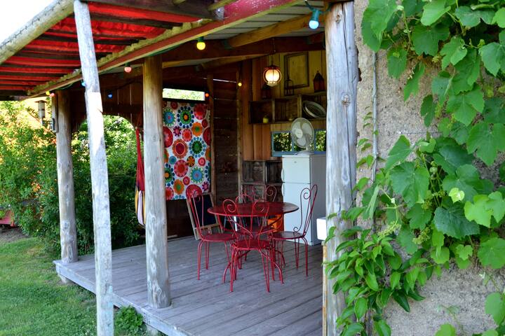 Roulotte Foraine - Jardin, Cuisine D'été Privatifs - Beaujolais