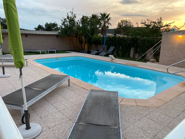 Très Bel Appartement Avec Piscine Chauffée Bormes - Bormes-les-Mimosas