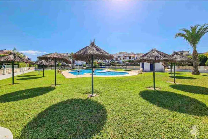 Agradable Adosado Con Piscina A 5 Min Del Mar - Vera