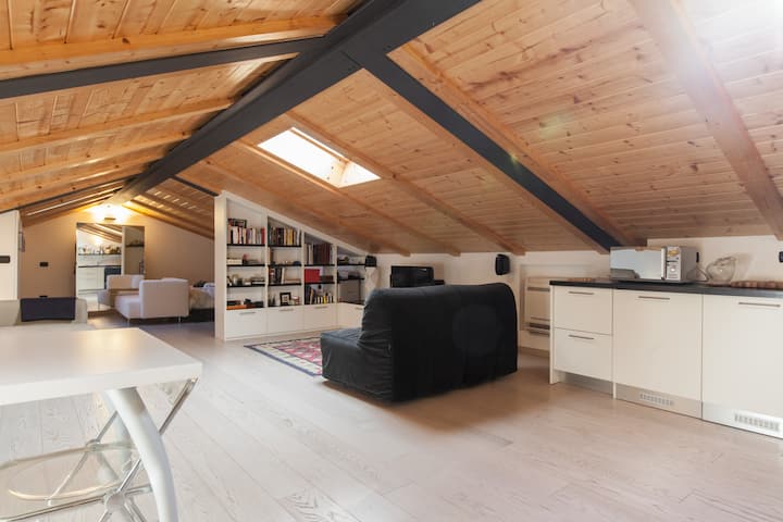 Wonderful Roof Mansard In Piazza Risorgimento - Milan