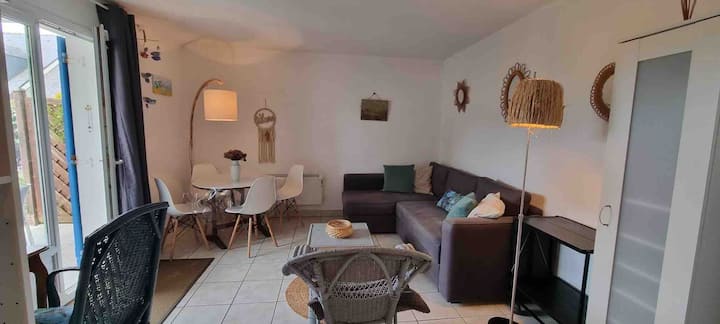 Rez De Jardin Face Piscine Chauffée Pour 4 P - Batz-sur-Mer