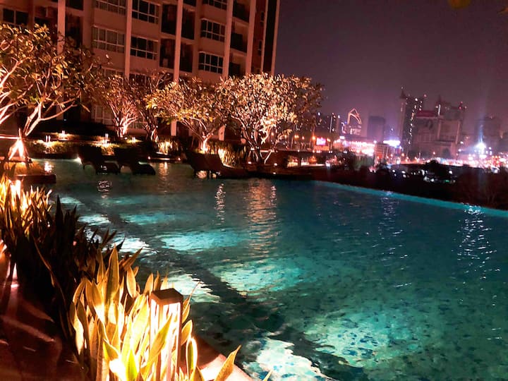 1000mb-wifi,week5%off,huge Pool,gym,rama9,rca,jodd - Bangkok