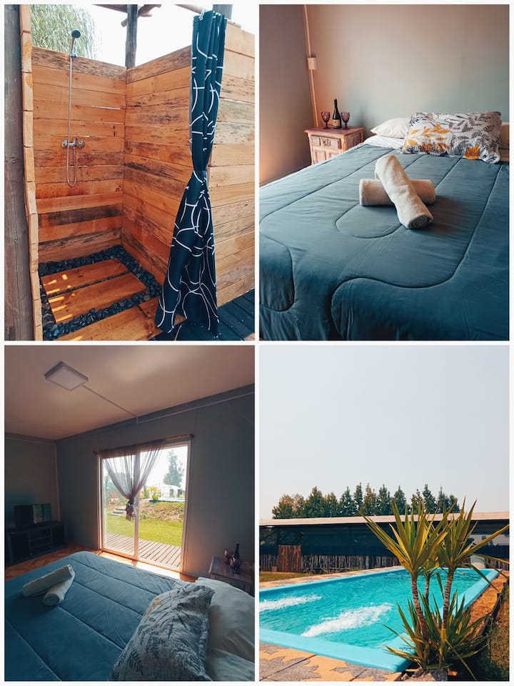 Alojamiento Campestre+piscina+tinaja Caliente - Curicó