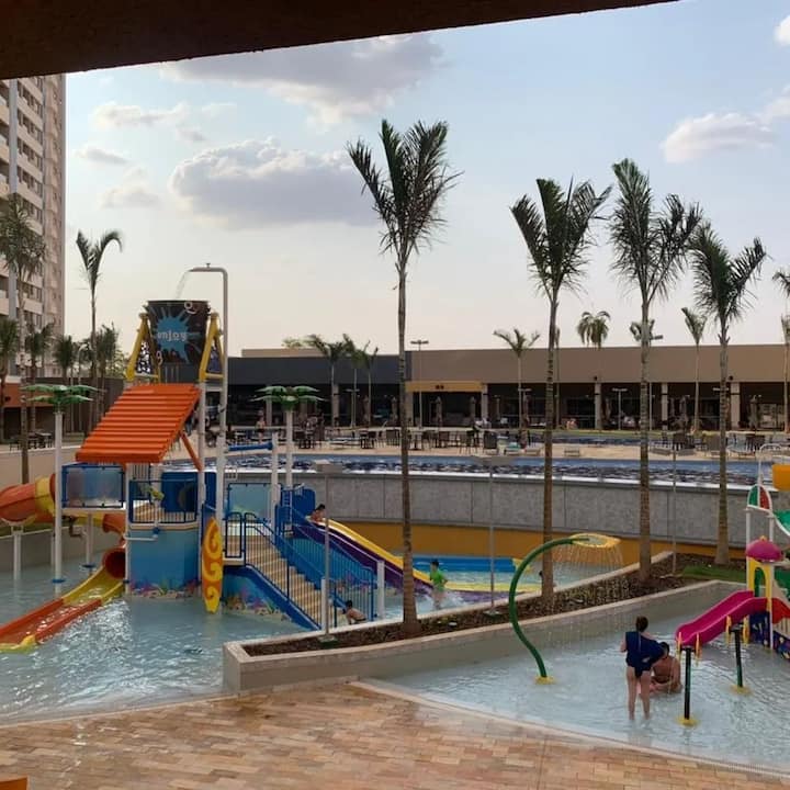 Flat No Solar Das ÁGuas Park Resort - Olímpia