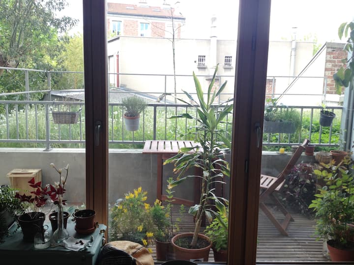 Studio 30m2 +Terrasse Fleurie Au Calme - Vincennes