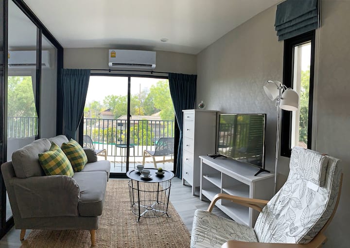 Комфортная студия для двоих | 4 этаж - Nai Yang