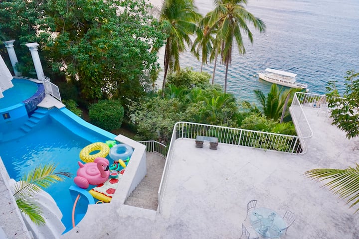 Spacious 5br Tropical Home, W/private Ocean Access - Pie de la Cuesta