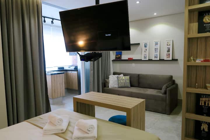 Be Paulista Superior Cama Queen E Vista 10º Andar - São Paulo