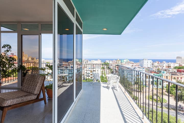 Habit#1vistas Panorámicas/ciudad Y Mar/wifi Gratis - Cuba