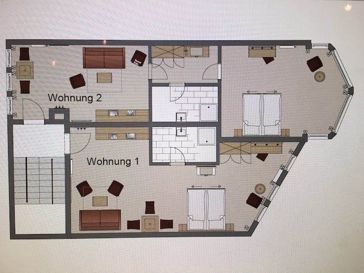 2 Zimmer Appartement (Whg2) Bensheim - Innenstadt - Bensheim
