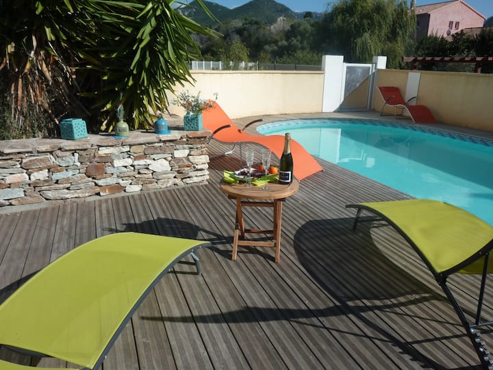 Rare Centre St Flo Villa Piscine Privative - Saint-Florent