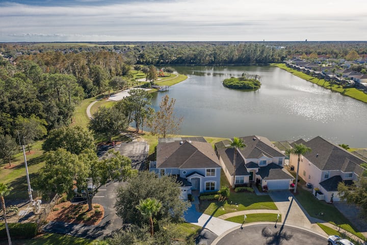 Diciembre '18 Renovado, Villa Junto Al Lago Con Una Enorme Piscina Orientada Al Sur, Disney A 10 Minutos - Kissimmee, FL