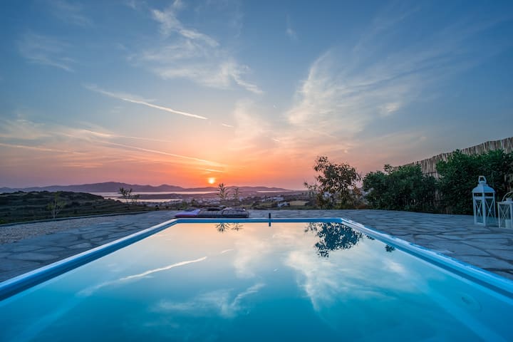 Modern Villa With Pool & Stunning Antiparos View - Paros