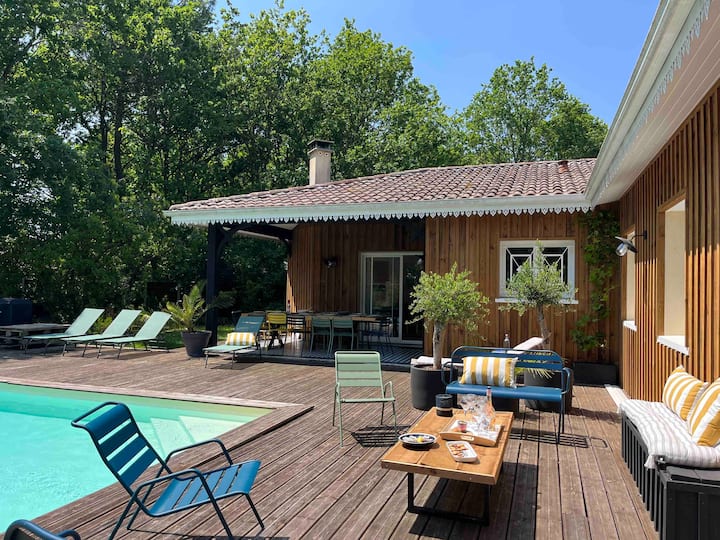 Belle Maison Familiale-piscine-au Milieu Des Pins - Andernos-les-Bains