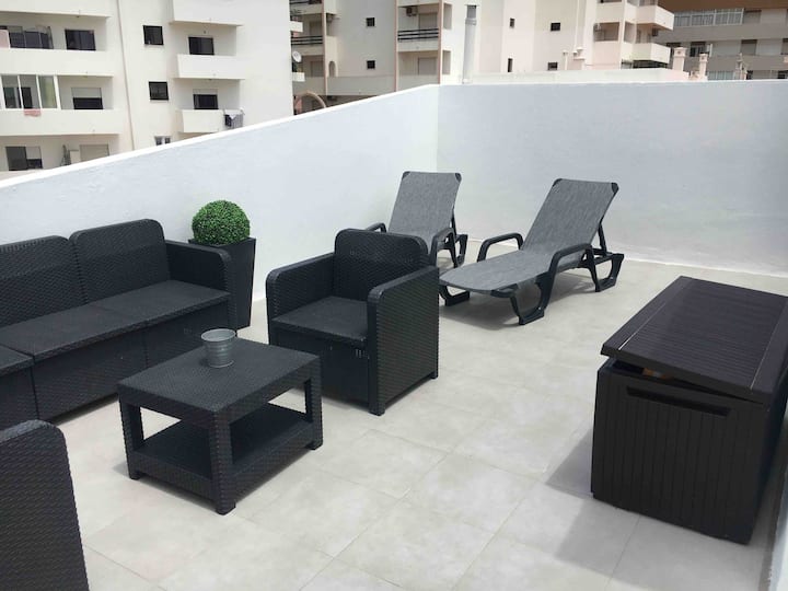 Quarteira Beach,roof Top With Sea View,beach 50 M. - Quarteira
