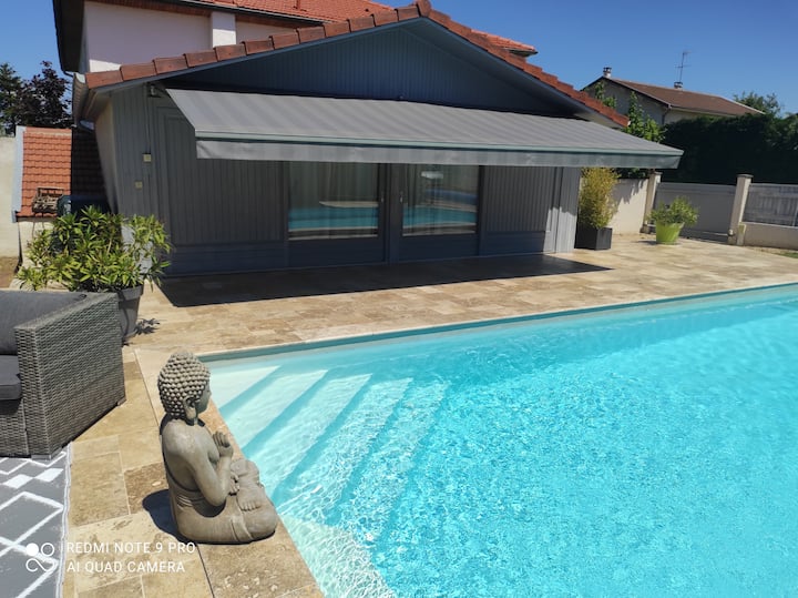 Guest House Studio Indépendant 48m2 Tout éQuipé - Saint-Laurent-de-Mure