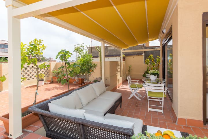 Penthouse With Sunny Terrace, 2p +1 - Barcelona