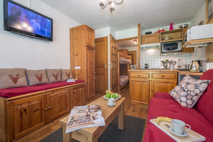 Ski-in Ski-out Studio Chamonix - Chamonix-Mont-Blanc