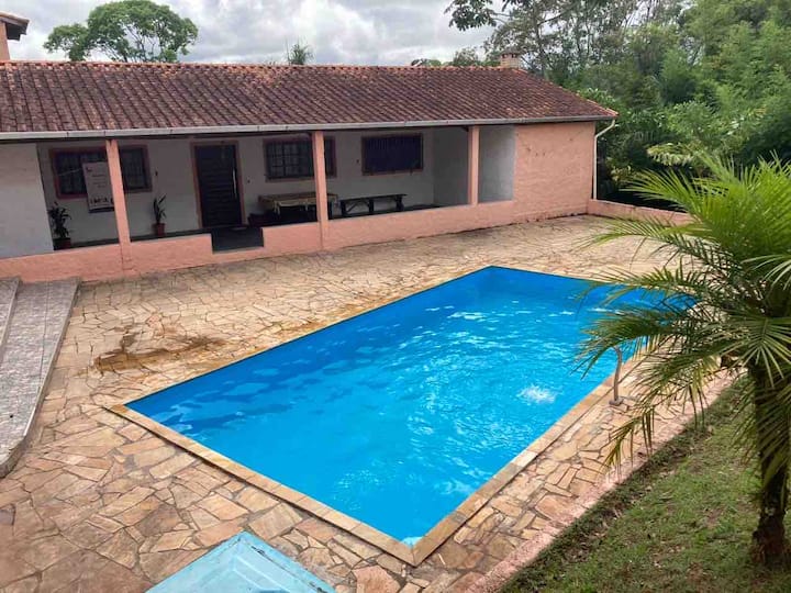 Casa De Campo Com Piscina E Lareira - Suzano